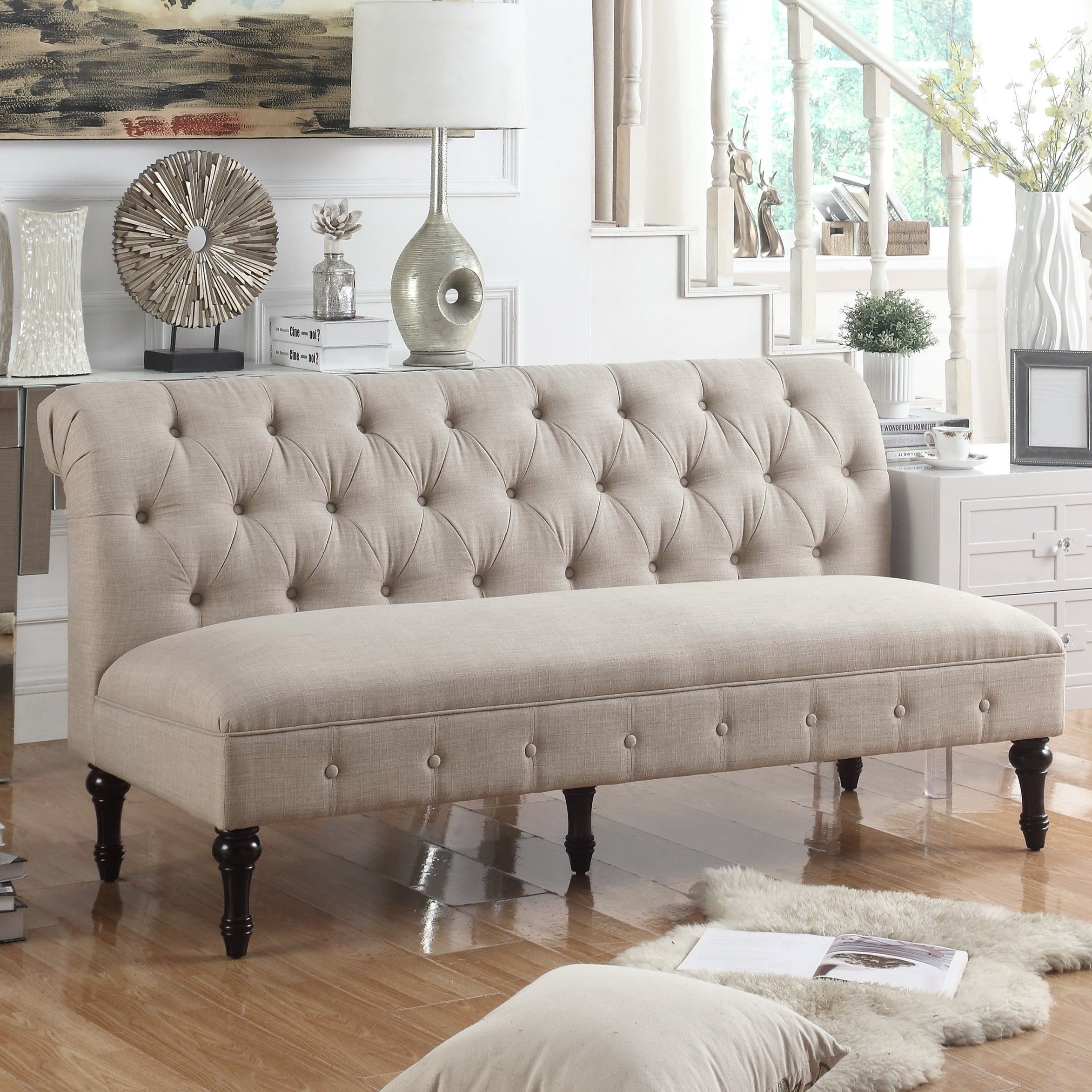 Tufted High Back Sofa | Baci Living Room